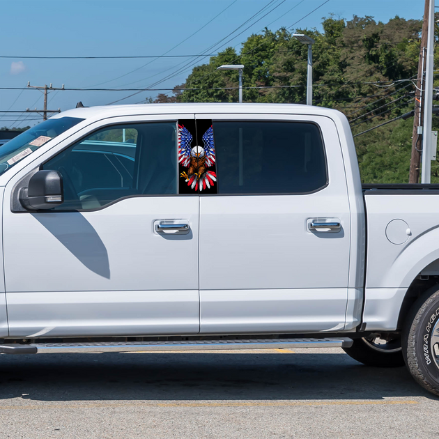 USA Eagle Car Door Pillar Stickers Set - Left & Right Version – Lethal Threat