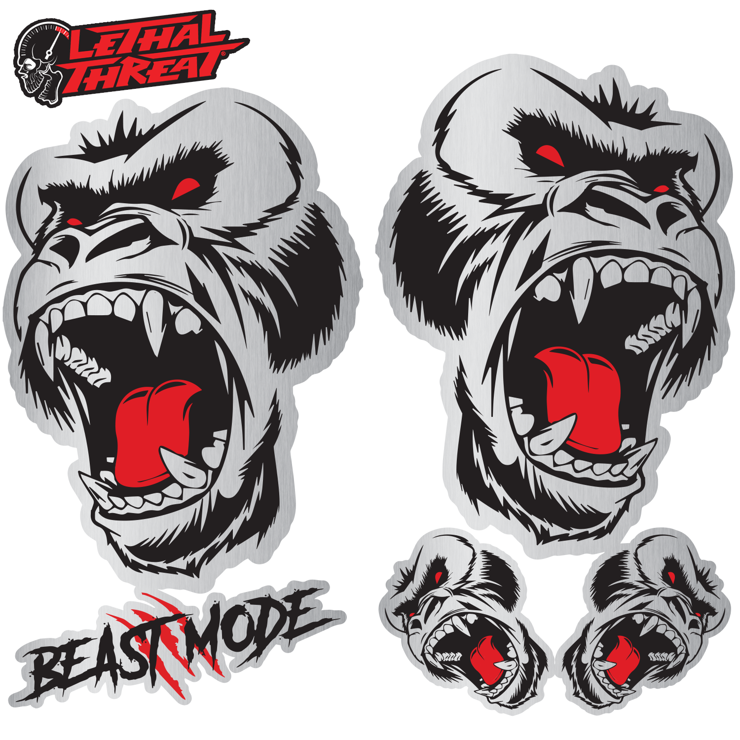 Beast Mode Series Chrome Sticker Bomb Pack – Lethal Threat