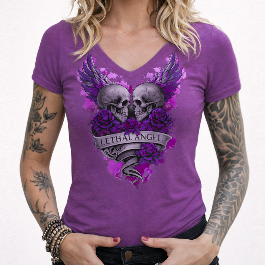 Women's Biker T-Shirts - Lethal Angel – Lethal Threat