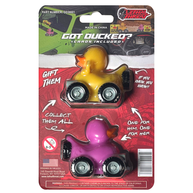 Gettin' Ducked - Nice Ride Guy and Gal Rubber Ducks – Lethal Threat