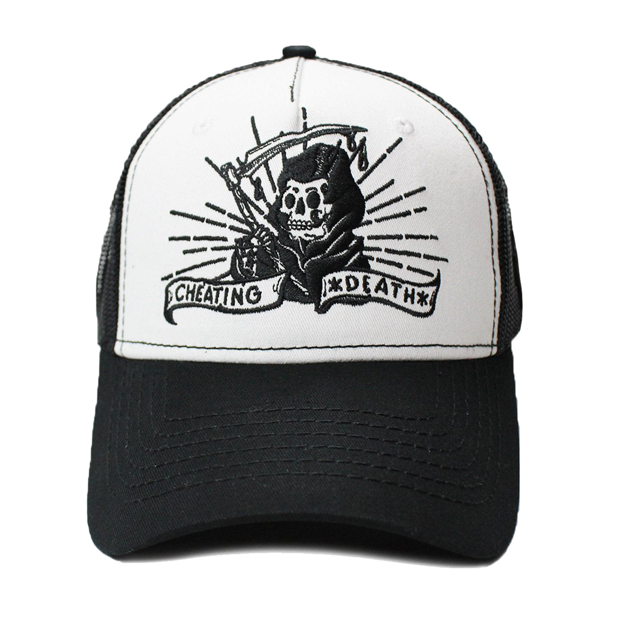 Cheating Death Reaper Trucker Style Hat – Lethal Threat