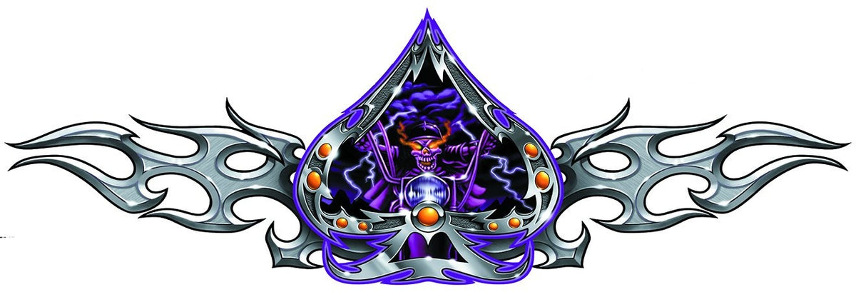 Night Rider Skull Biker Decal – Lethal Threat