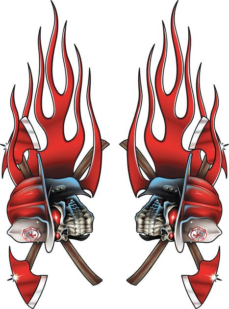 Fireman Skull Decal Set – Lethal Threat