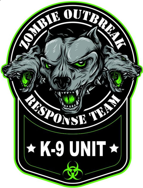 Zombie K9 Unit Decal – Lethal Threat