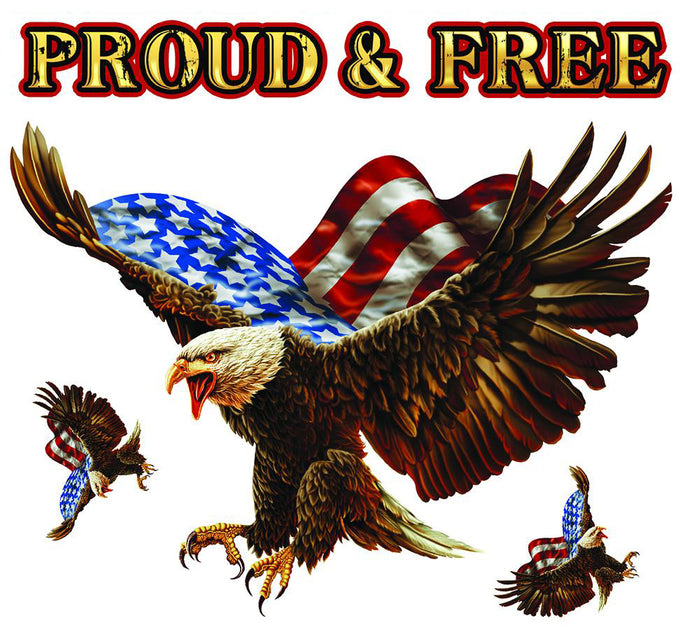 Proud and Free Flag Bald Eagle – Lethal Threat