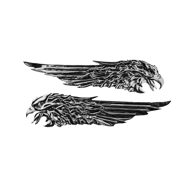 Chrome Eagle Flight Set Peel n Stick ABS Emblems – Lethal Threat